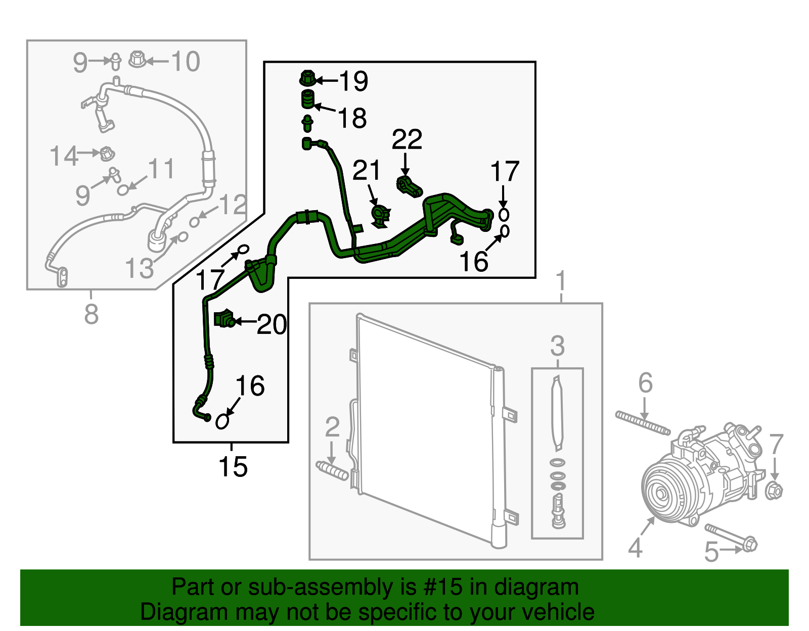 2018-2024 Chevrolet Air Conditioning Refrigerant Heat Exchanger ...