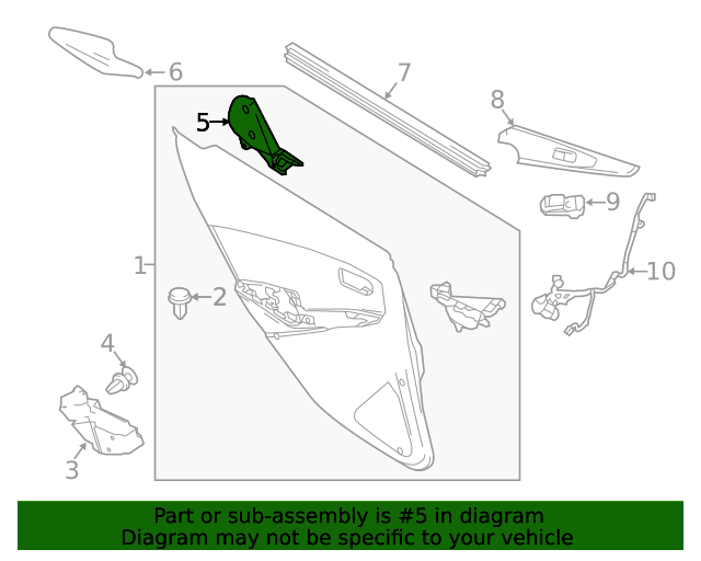 2016-2020 Toyota Frame Molding 67674-WB001 | Toyota Parts Center