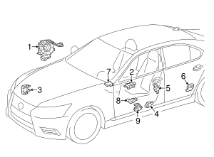 2007-2017 Lexus Air Bag Impact Sensor 89831-33010 | AutoNationParts.com