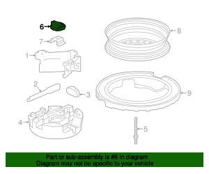 1997-2023 GM Jack Stowage Retainer 11561358 | GMPartsDirect.com