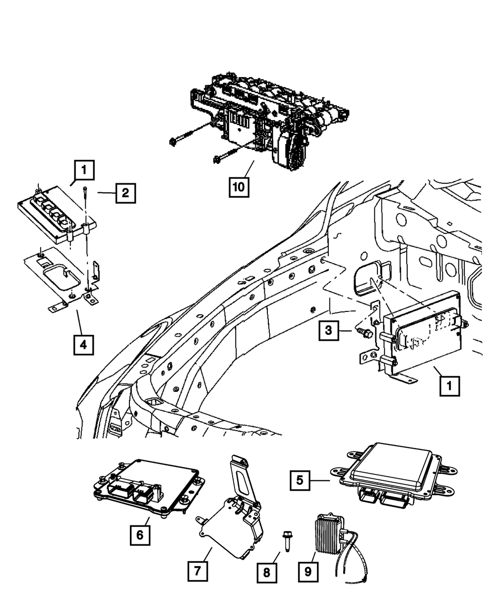 2009 Mopar Powertrain Control Module 5150390AE | Mopar OEM Parts Outlet