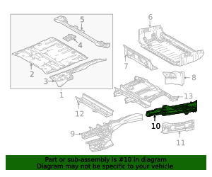 2021-2024 Toyota Sienna Rail Extension 57604-08030 | Toyota Parts Center
