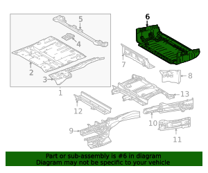 58301-08901 - Floor Pan - 2021-2024 Toyota Sienna | OEM Genuine Toyota ...