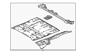 58303-08020 - Floor Pan Assembly - 2021-2023 Toyota Sienna | OEM ...