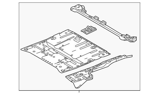 58303-08020 - Floor Pan Assembly - 2021-2023 Toyota Sienna | OEM ...