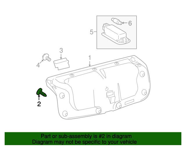 90467-08186-C0 - Trunk Lid Trim Clip 1997-2023 Lexus | Longo Lexus Parts