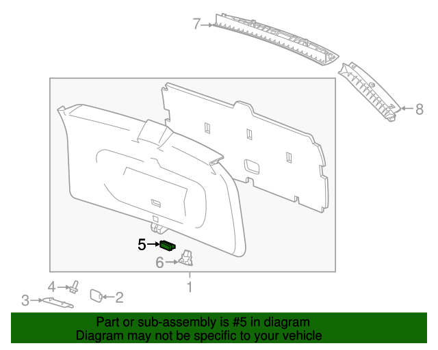 2017-2020 GM Lamp 13514047 | TascaParts.com
