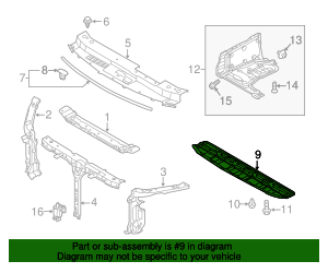 29110-3R500 - Under Cover 2014-2016 Kia Cadenza | Kia.Parts Store