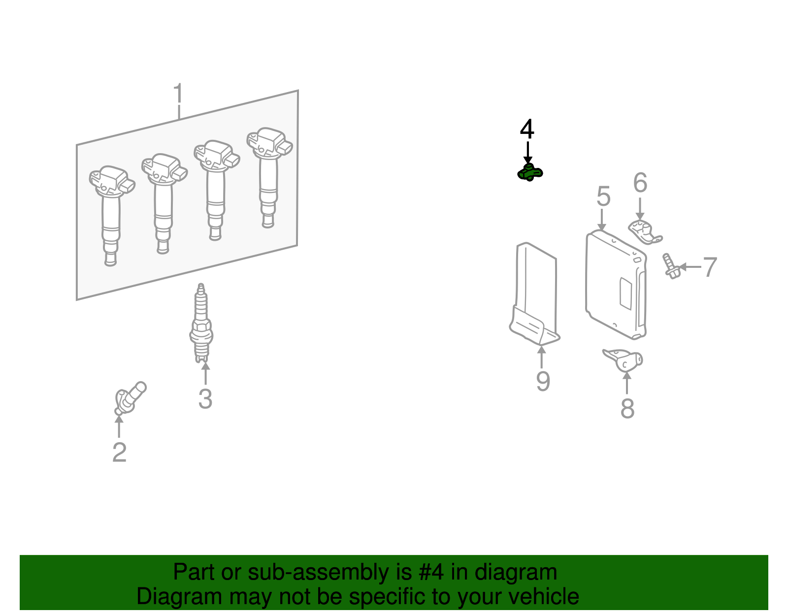 2000-2005 Toyota 2000-2005 Toyota - Knock Sensor 89615-52030 | Sparks Parts