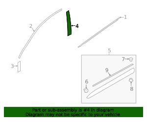 2020-2023 Subaru Rear Applique 63563AN400 | Subaru Parts Guys