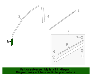 2020-2025 Subaru Front Applique 63563AN38A | Subaru Parts Store