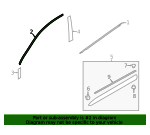 2020-2025 Subaru Upper Molding 61186AN00A | Subaru Parts Store