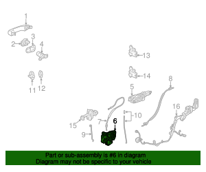 2014-2020 GM Front Driver Side Door Latch 13533617 GM | GMPartsDirect.com