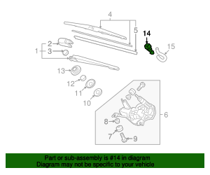 76850-SXS-A02 - 2007-2011 Honda CR-V - Nozzle Assembly Rear Windshield ...