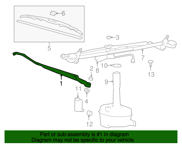 2001-2006 Kia Optima Arm Assembly Windshield 98320 3D000 | QuirkParts