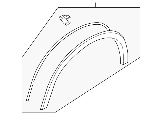 5220BA34 - Wheel Opening Molding 2020-2024 Mitsubishi Outlander Sport ...