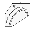 5220BA34 - Wheel Opening Molding 2020-2024 Mitsubishi Outlander Sport ...