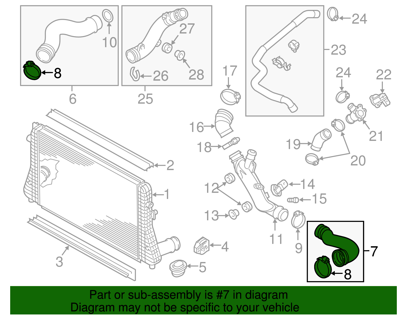 2009-2015 Audi Front Pipe 8J0-145-834 | Audi OEM Parts Guy