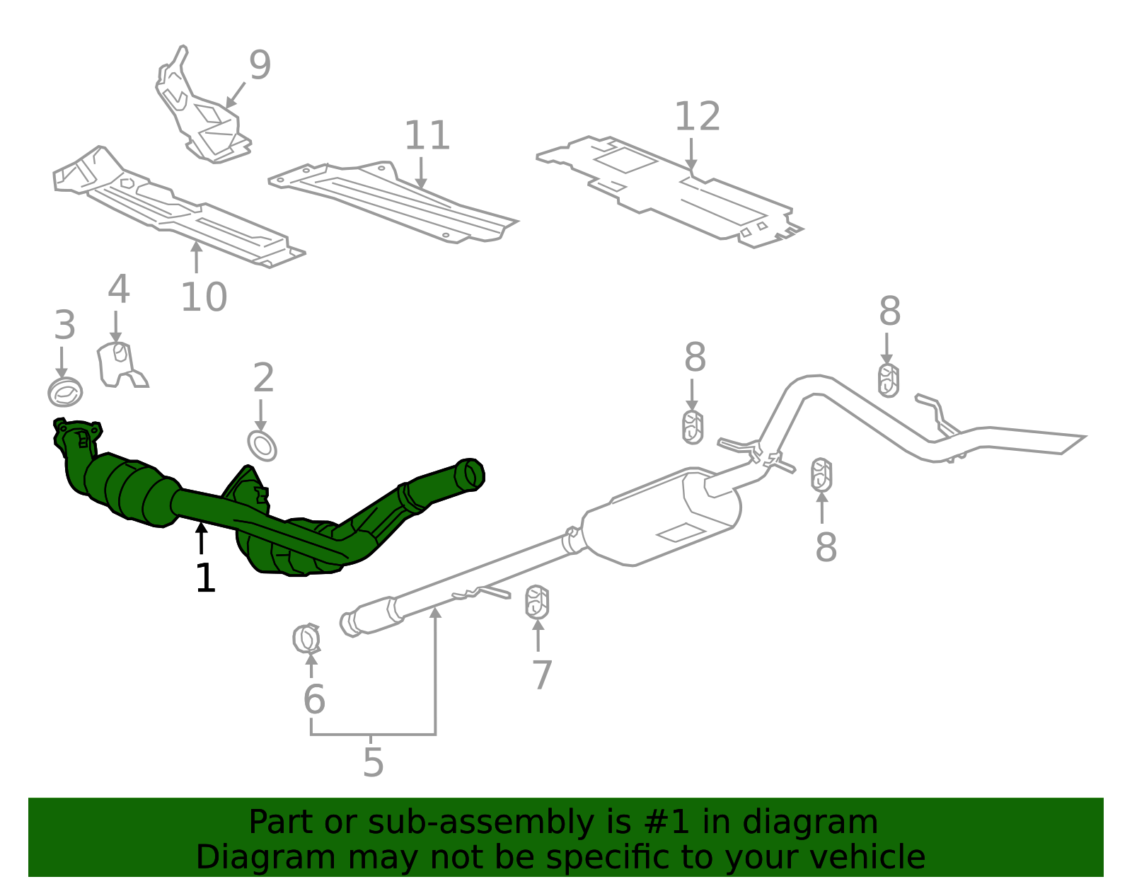 2019-2022 GM Catalytic Converter 85542369 GM | GMPartsDirect.com