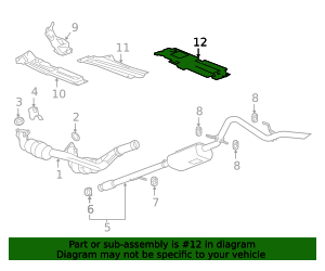 2019-2025 GM Exhaust Front Heat Shield 84366683 GM | GMPartsDirect.com
