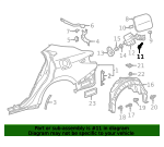 90269-06017 - Fuel Door Rivet 2002-2025 Lexus | Longo Lexus Parts