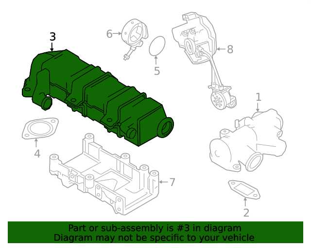 2019-2020 Ram Egr Cooler 68444764AA | TascaParts.com