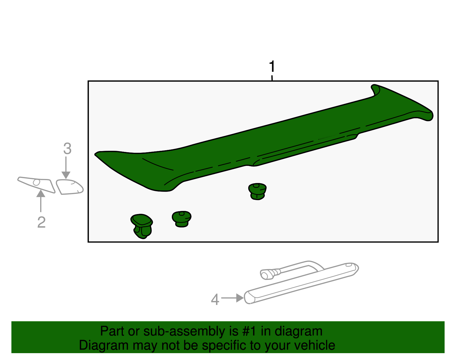 76871-02900 - 1998-2008 Toyota Corolla - Spoiler | Sparks Parts