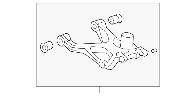 2007-2017 GM Rear Passenger Side Lower Control Arm 15951978 GM ...