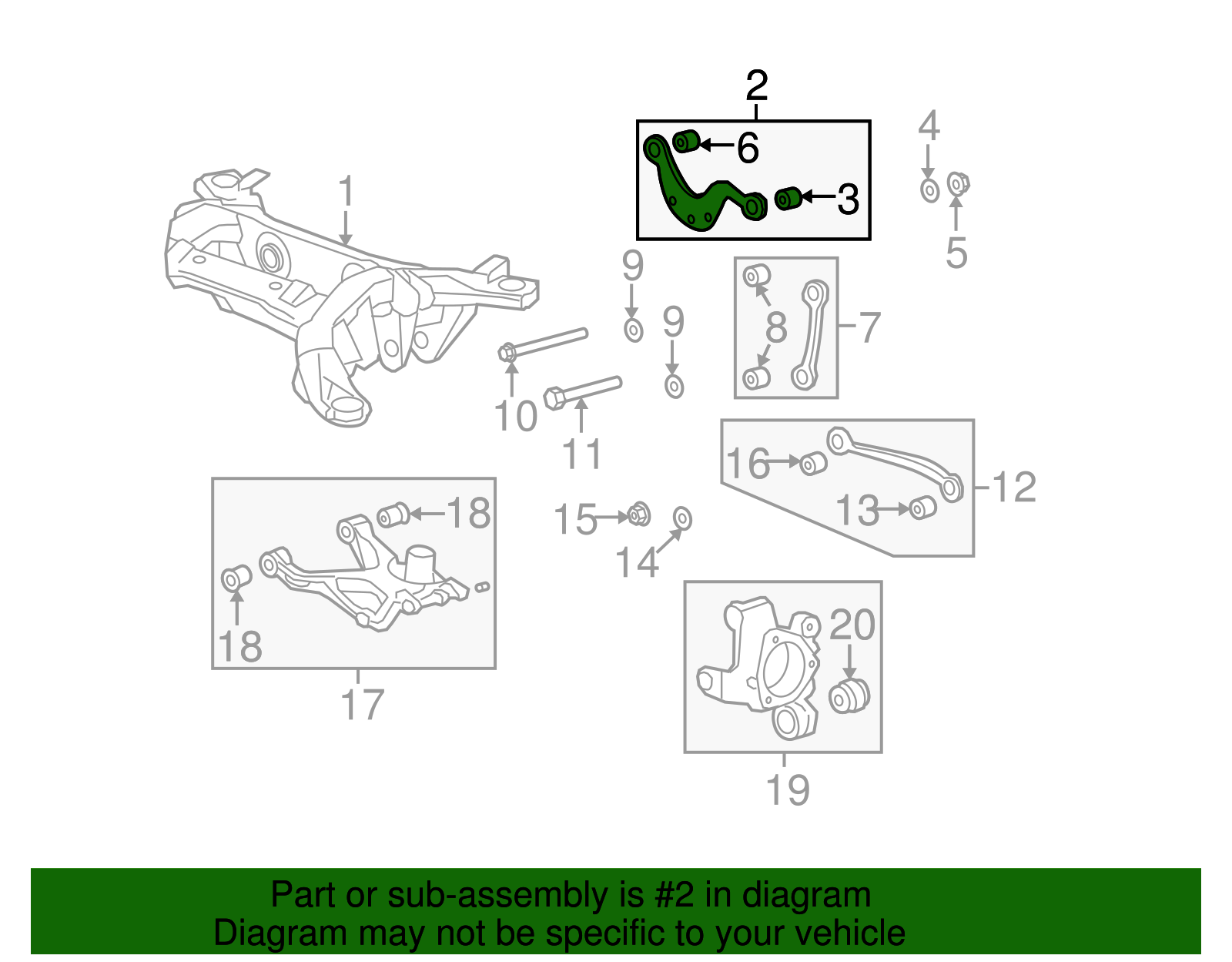 2007-2017 GM Upper Control Arm 19433428 | GM Parts Center