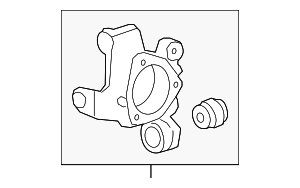 2007-2017 GM Rear Passenger Side Suspension Knuckle 23400078 GM ...