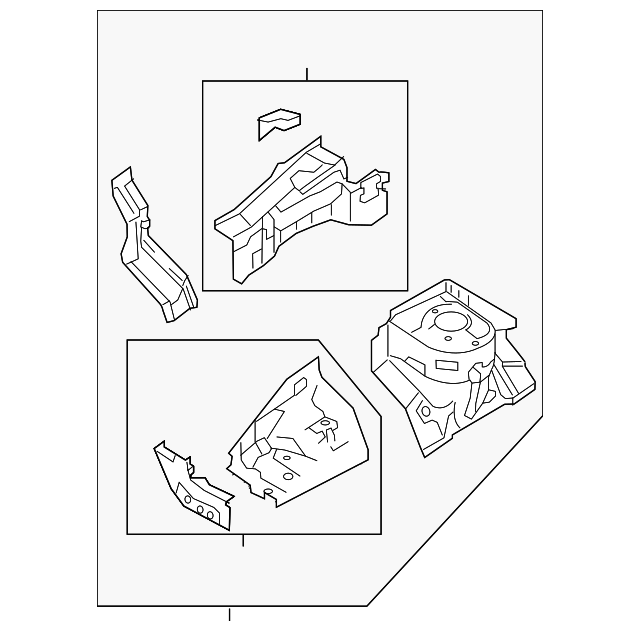 2011-2019 Mitsubishi Outlander Sport Apron Assembly 5220F319 | Auto Parts