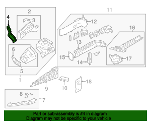 5220B236 - Front Support 2007-2024 Mitsubishi | Mitsubishi Direct Parts
