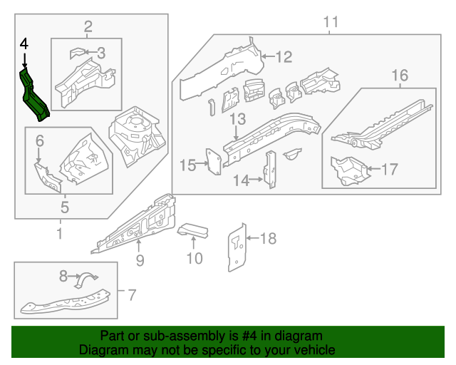 5220B236 - Front Support 2007-2023 Mitsubishi | Mitsubishi Direct Parts