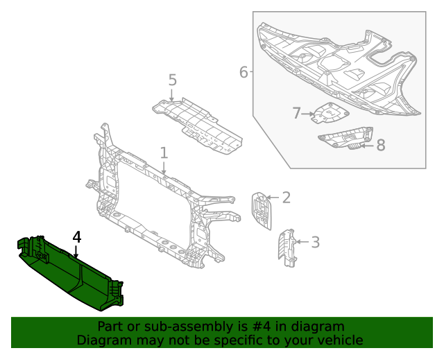 2022-2024 Hyundai Tucson Lower Deflector 29150-P0000 | OEM Parts Online