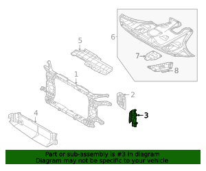 2022-2024 Hyundai Tucson Air Deflector 29134-N9000 | OEM Parts Online