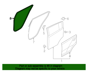 83120-3W000 - Body Weather-Strip 2011-2016 Kia Sportage | Kia.Parts Store