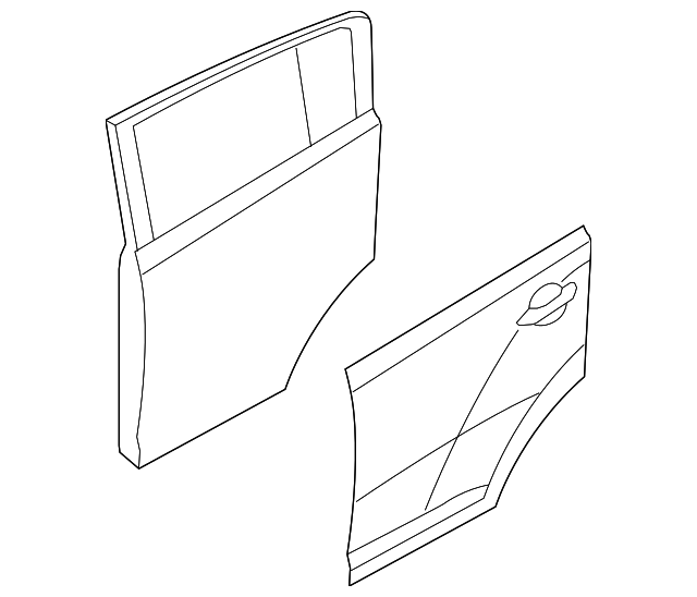 77003-3W010 - Door Shell 2011-2016 Kia Sportage | Kia.Parts Store