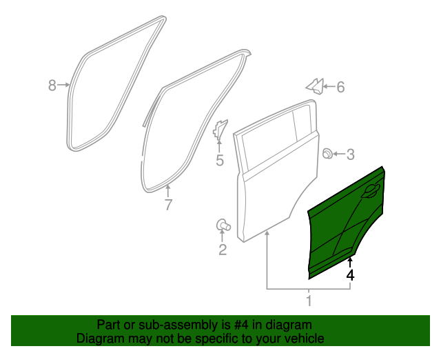 77111-3W000 - Outer Panel 2011-2016 Kia Sportage | Kia.Parts Store