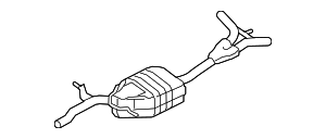 8K0-253-609-CM - Rear Muffler 2013-2016 Audi allroad | Audi OEM Parts