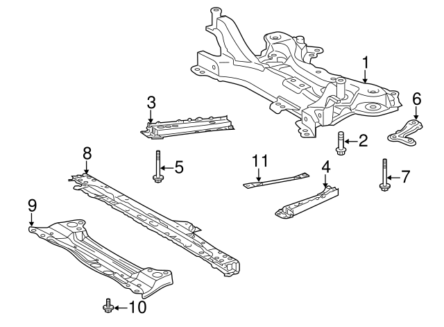 90119-A0263 - Front Brace Bolt - 2011-2017 Lexus CT200h | My L Parts
