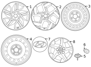 2020 Hyundai Venue Wheel, Steel 52910-K2000 | QuirkParts