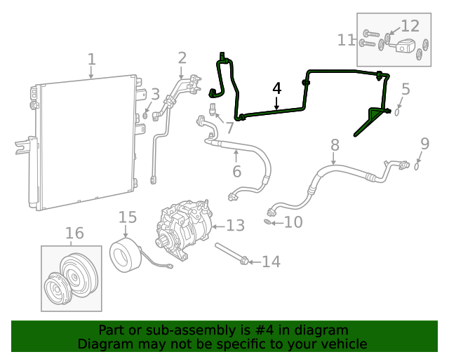 2019-2020 Ram 3500 Liquid Line 68437109AA | TascaParts.com