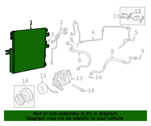 68322496AC - OEM A/C Condenser For 2019-2024 Ram 3500 | OEM MOPAR Parts ...