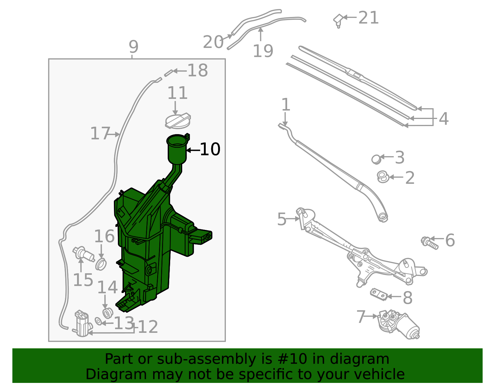 98610-L2500 - Washer Reservoir 2025 Kia K5 | Kia.Parts Store