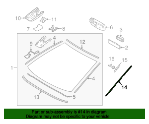 2018-2020 Toyota Camry Side Molding 75535-06010 | Toyota Parts Center