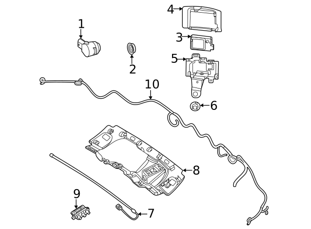 2019-2023 Mercedes-Benz Parking Aid System Wiring Harness 177-540-15-11 ...