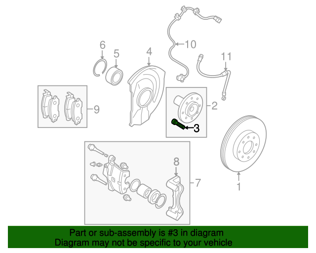 1985-2023 Mitsubishi Wheel Stud MB911495 | MitsubishiParts.com