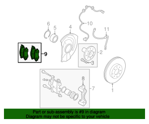 4605A261 - Brake Pads Front 2006-2017 Mitsubishi | Mitsubishi Direct Parts