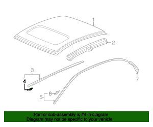 74308-ST0-003 - Bracket, Roof Molding - 1994-2005 Honda | Genuine Honda ...