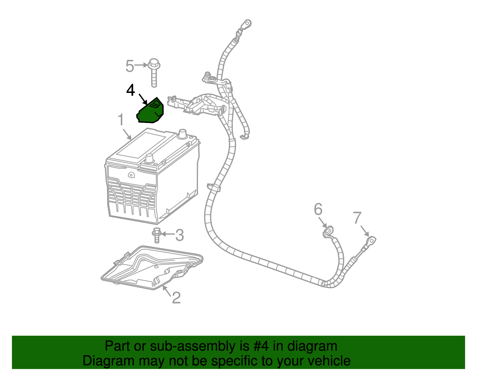 1994-2016 GM Battery Hold Down Retainer 10208455 GM | GMPartsDirect.com